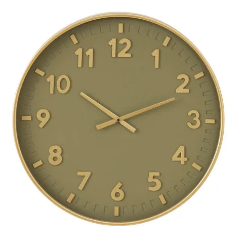 Coast to Coast McKay Metal Clock - Gold/Green | The Tribe - Swan Valley