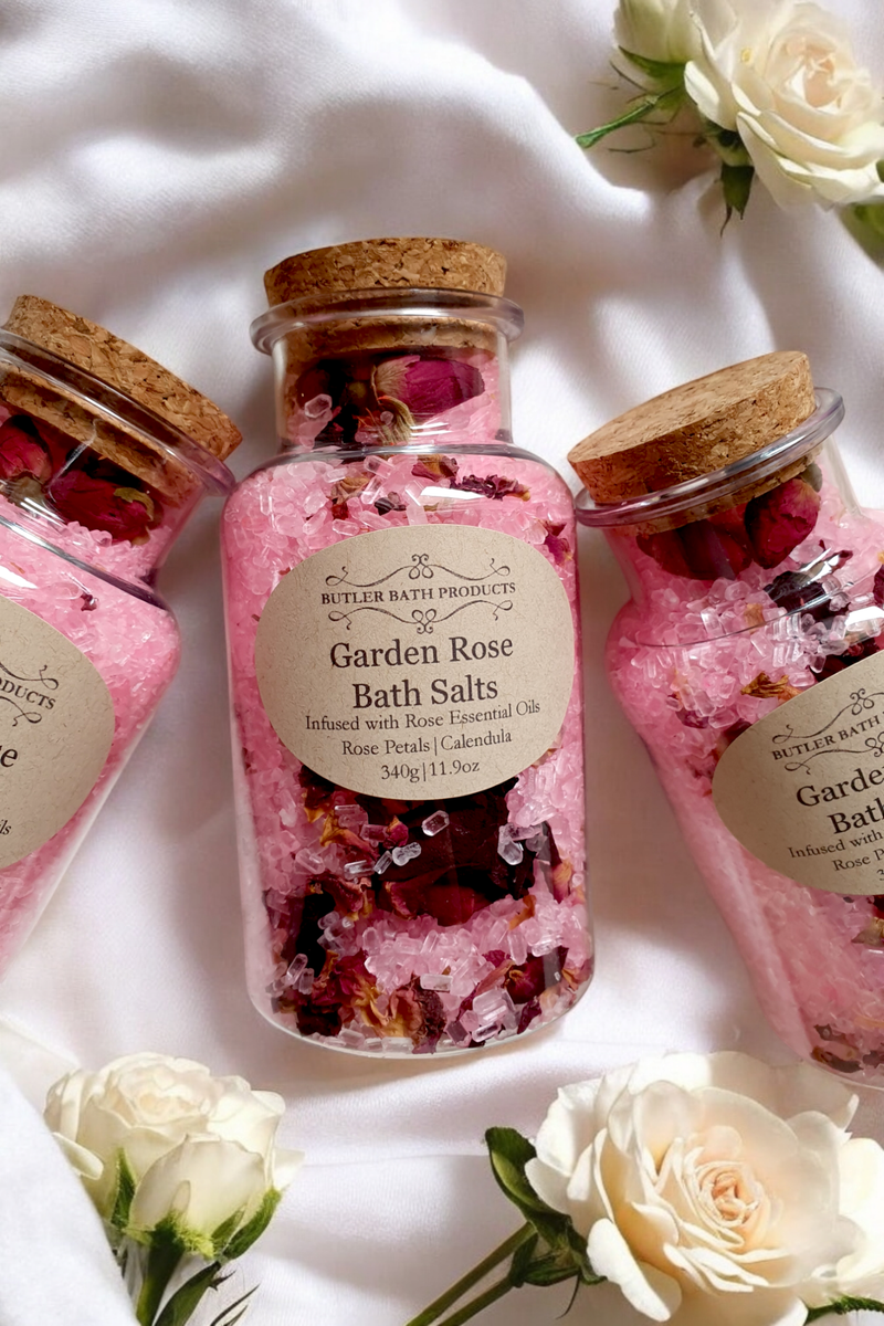 Butler Bath Products Garden Rose Bath Salts Soak - Epsom– The Tribe ...